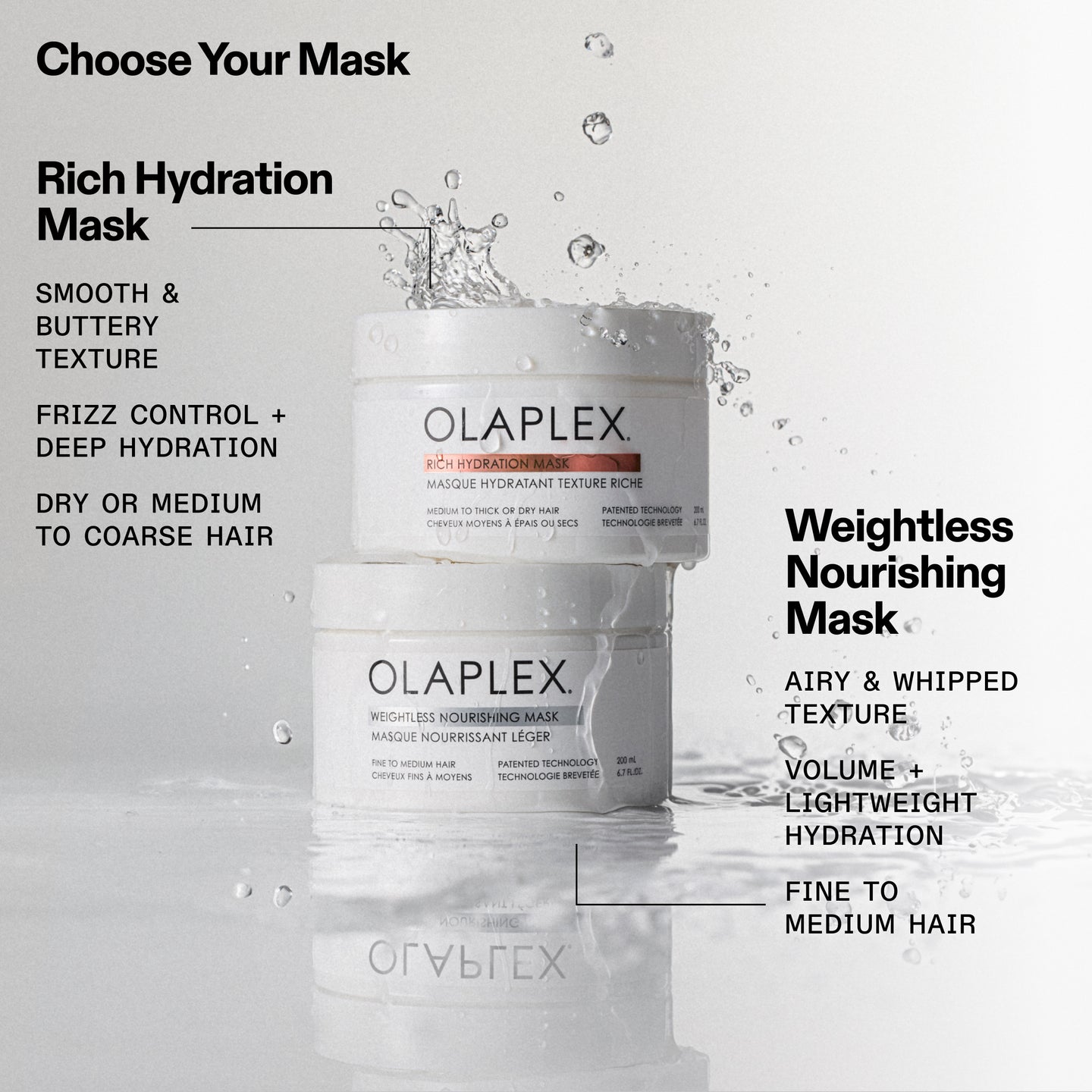 Weightless Nourishing Mask: Volumizing, Hydrating Hair Mask for Fine ...