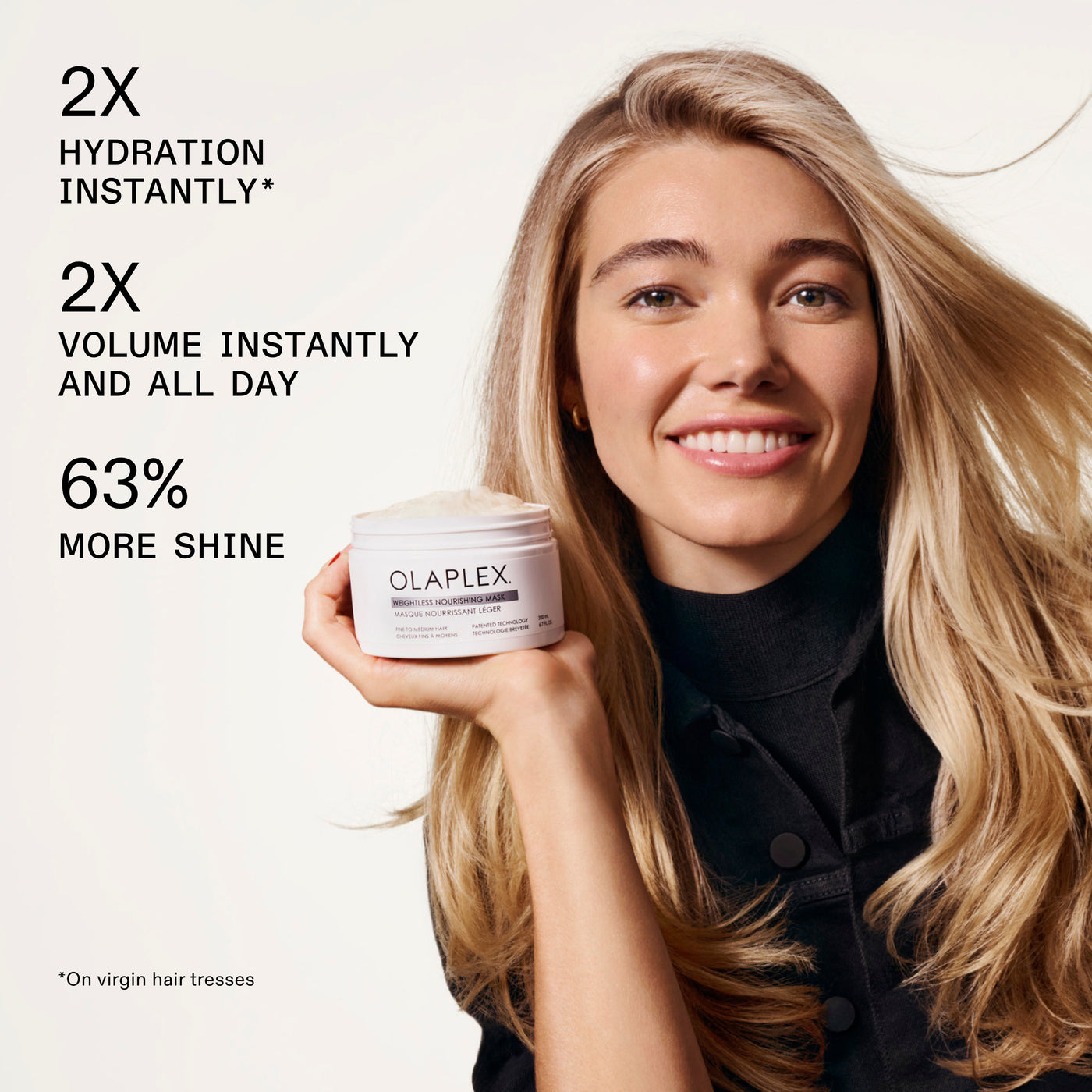 Weightless Nourishing Mask: Volumizing, Hydrating Hair Mask for Fine ...